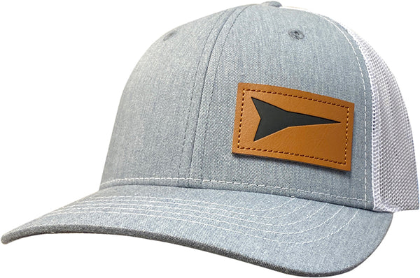 Cap #03REZ - YOUTH Cap Heather Grey / White - Fast Back Ropes
